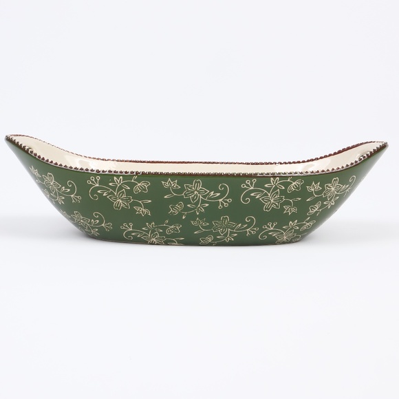 Temp-Tations | Kitchen | Temptations Green Floral Lace 5 Centerpiece ...